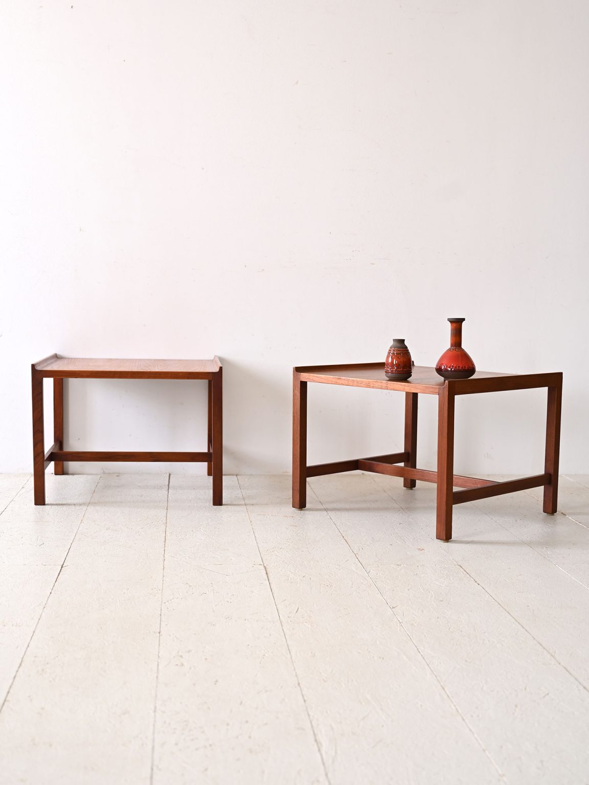 Swedish teak side tables | Casafika