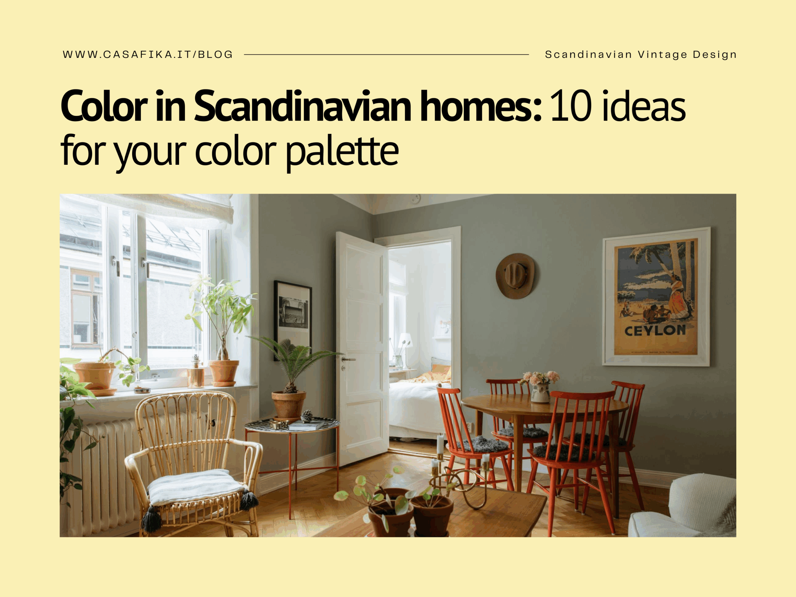 Color in Scandinavian homes: 10 ideas for color palette