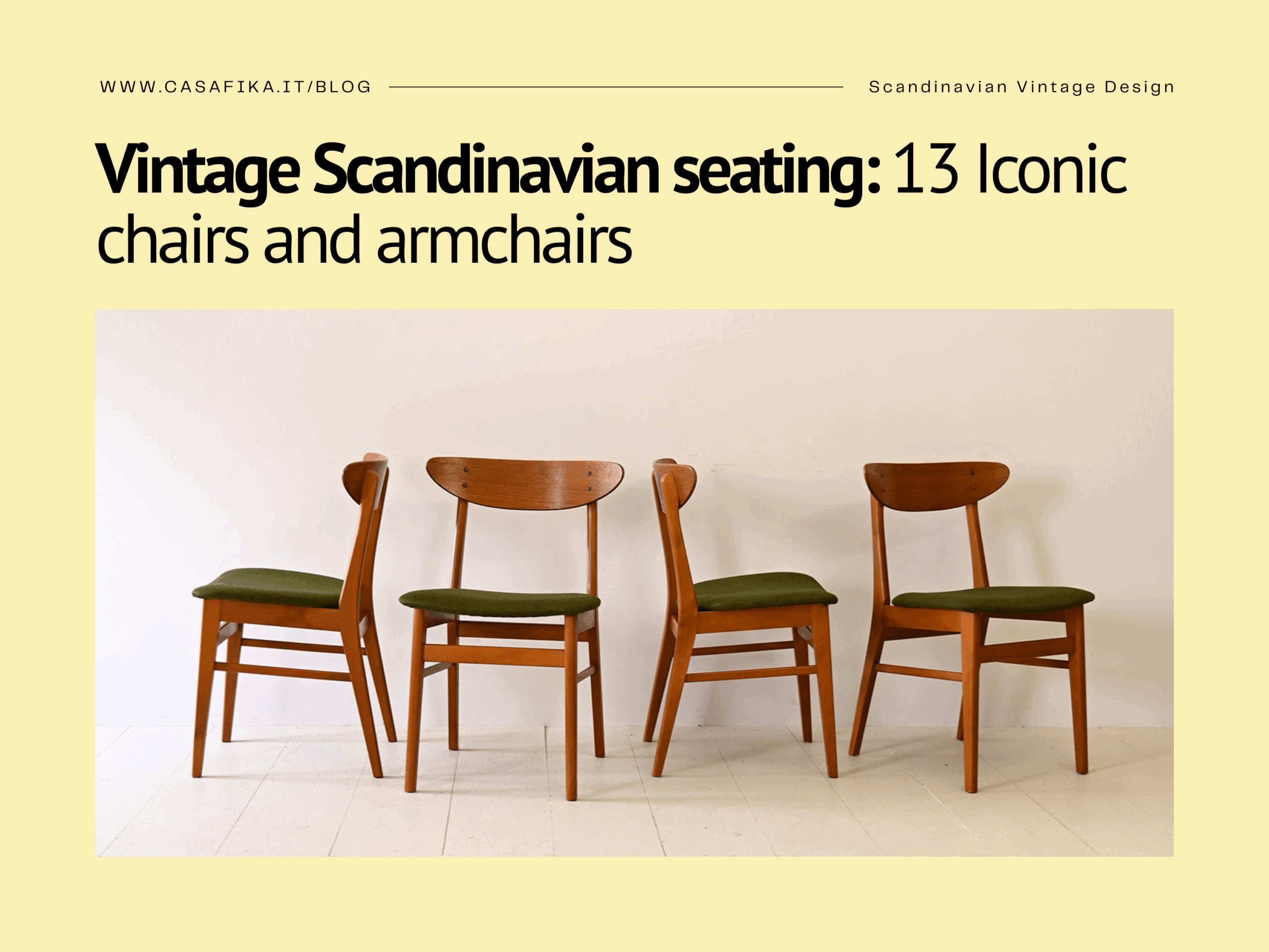 Vintage Scandinavian seating: 13 models of iconic chairs and armchairs ...