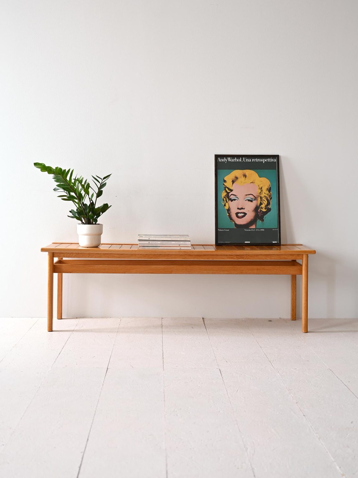Scandinavian oak bench | Casafika