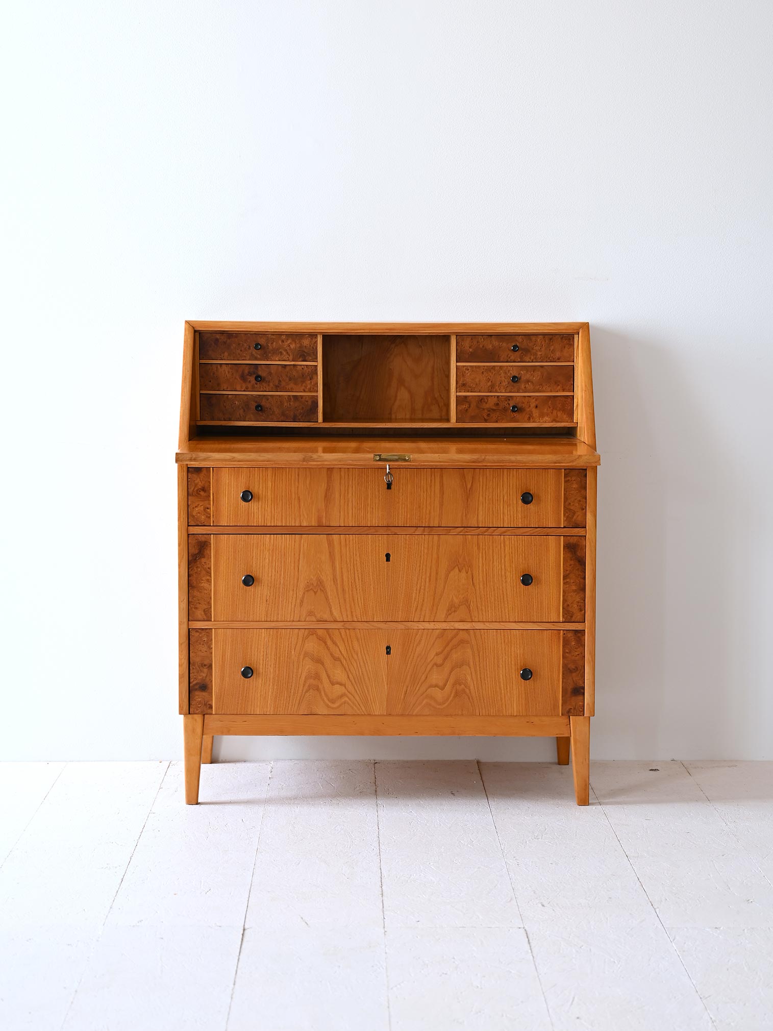 Scandinavian secretaire with drawers | Casafika