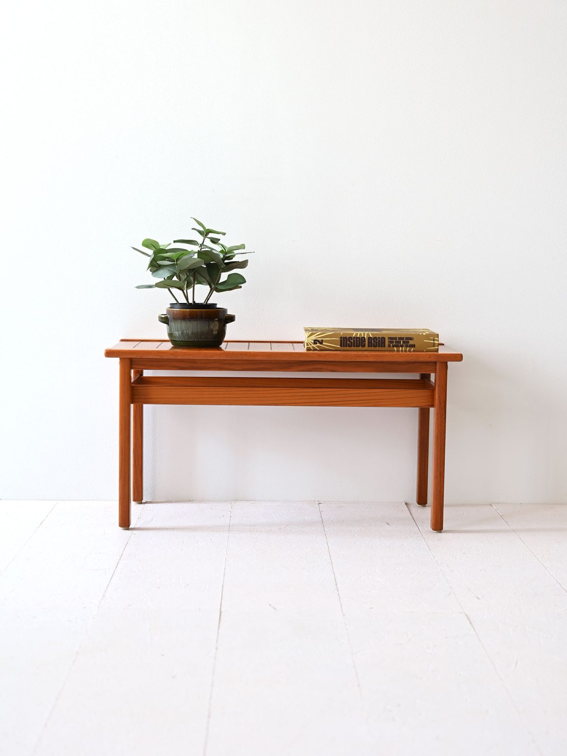 Scandinavian teak bench | Casafika
