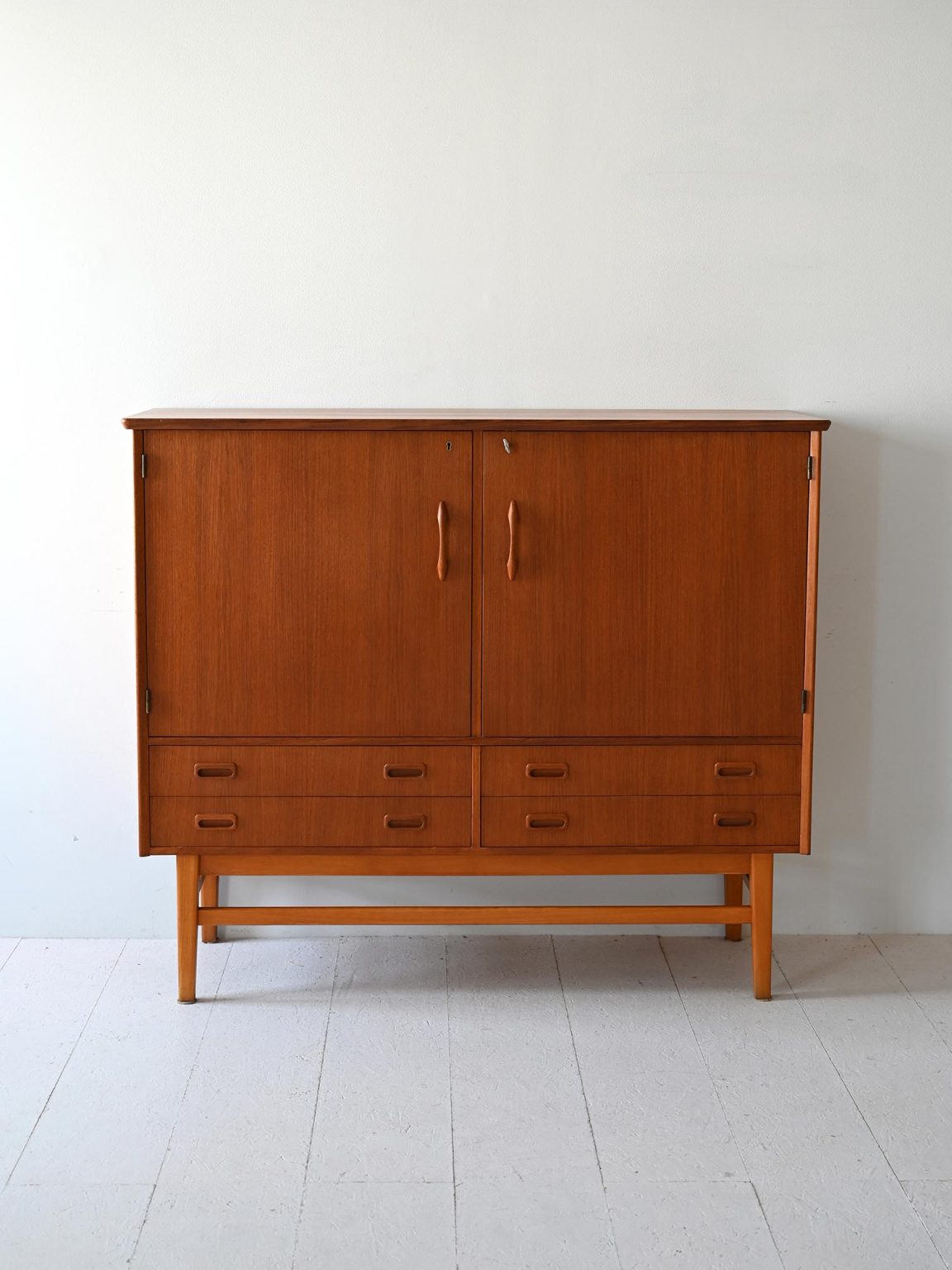 Scandinavian Teak Highboard | Casafika