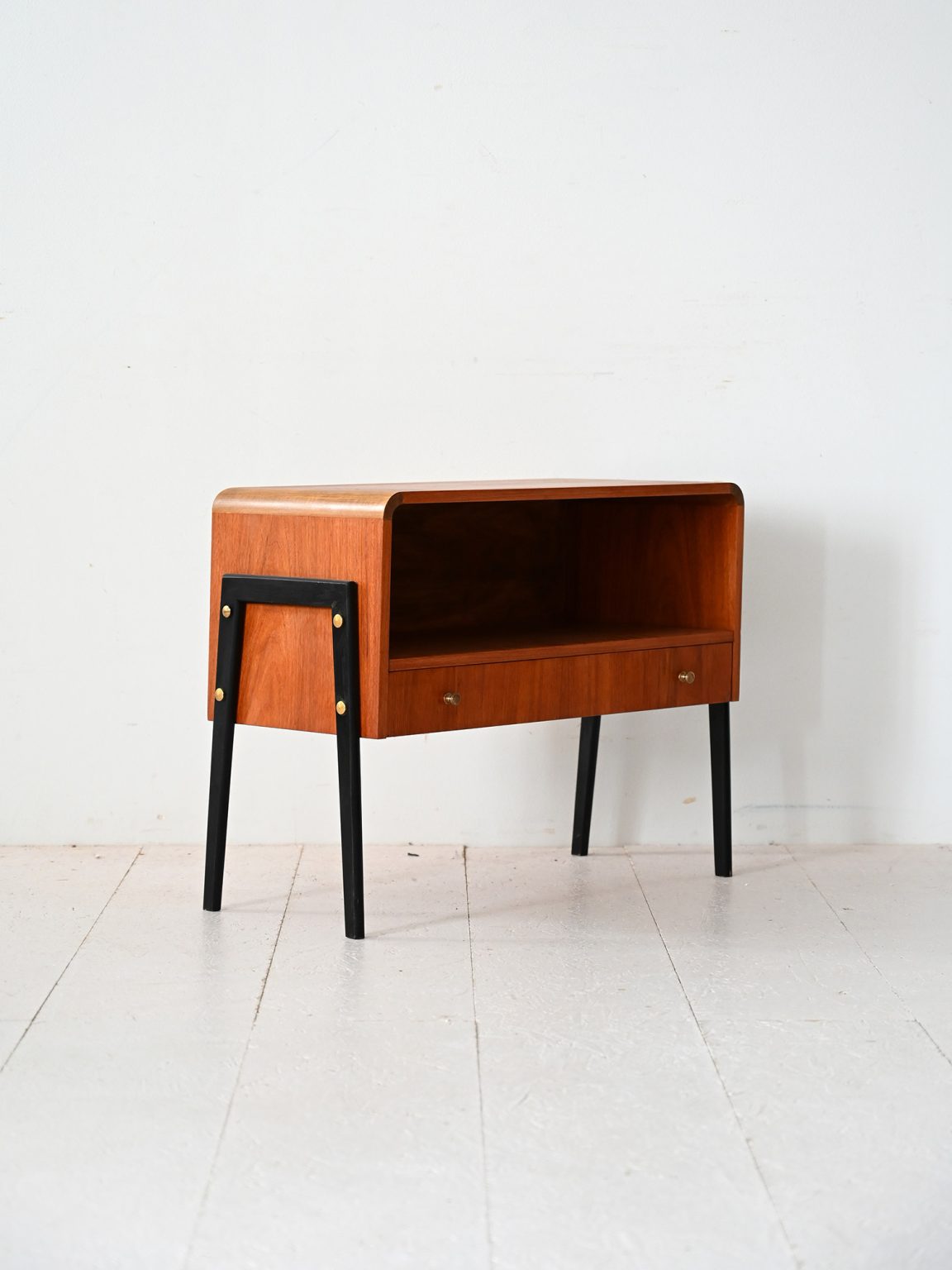 Scandinavian teak radio cabinet, 1950s | Casafika