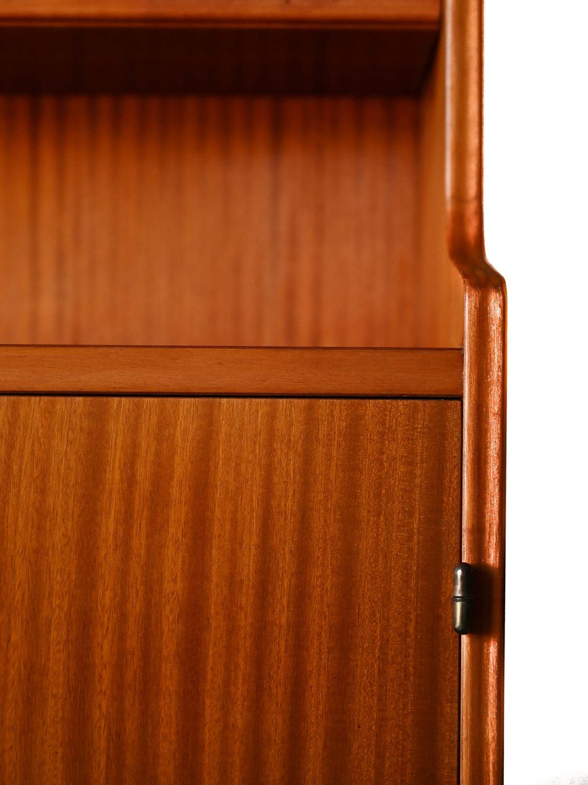 Swedish Teak Bookcase with Hinged Doors | Casafika