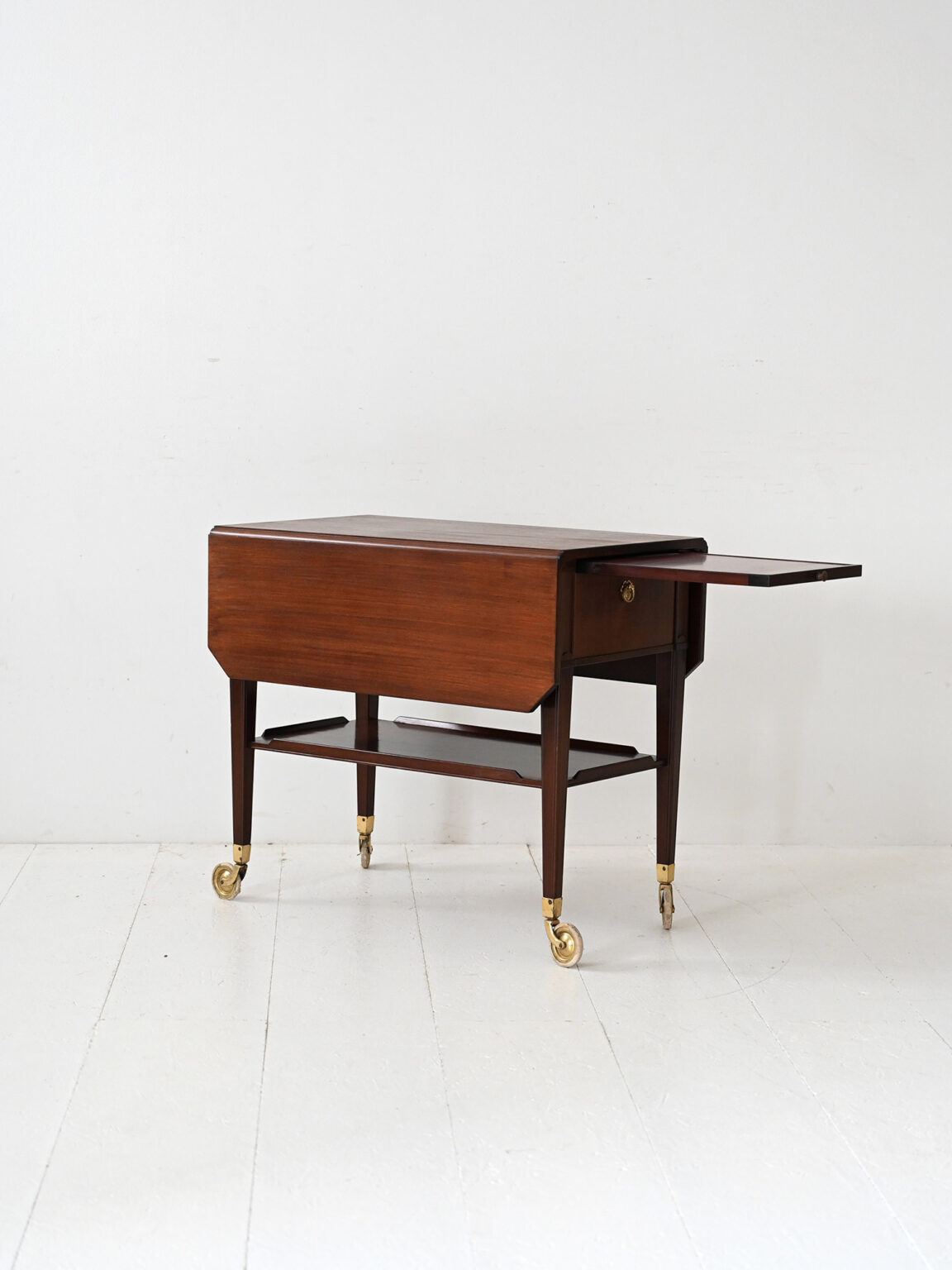 Scandinavian vintage 1940s mahogany trolley | Casafika
